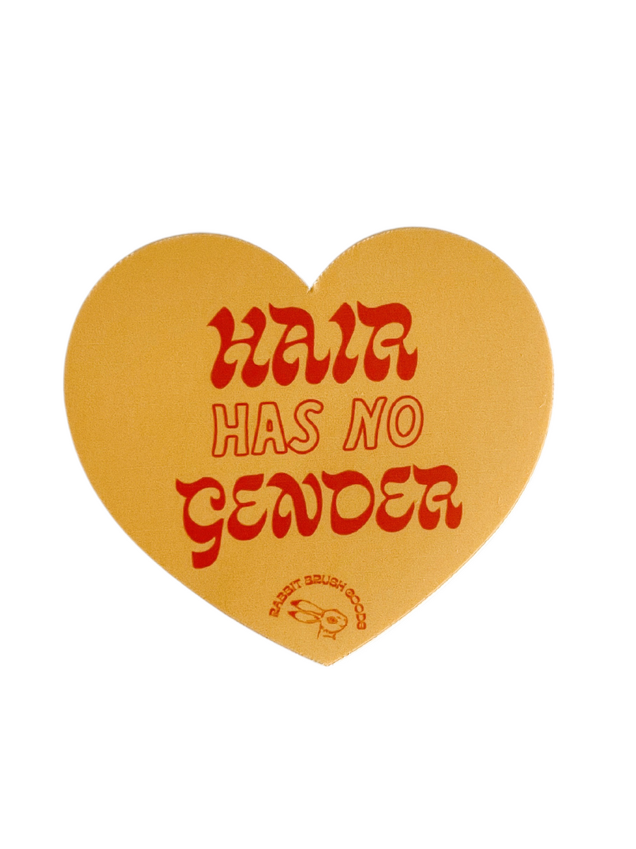 Hair Has No Gender Sticker – rabbitbrush