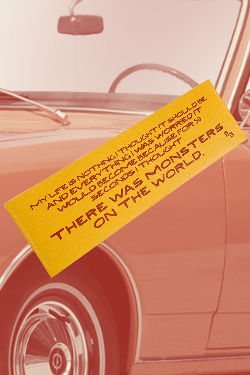 Monsters on the World (ITYSL) Bumper Sticker – rabbitbrush